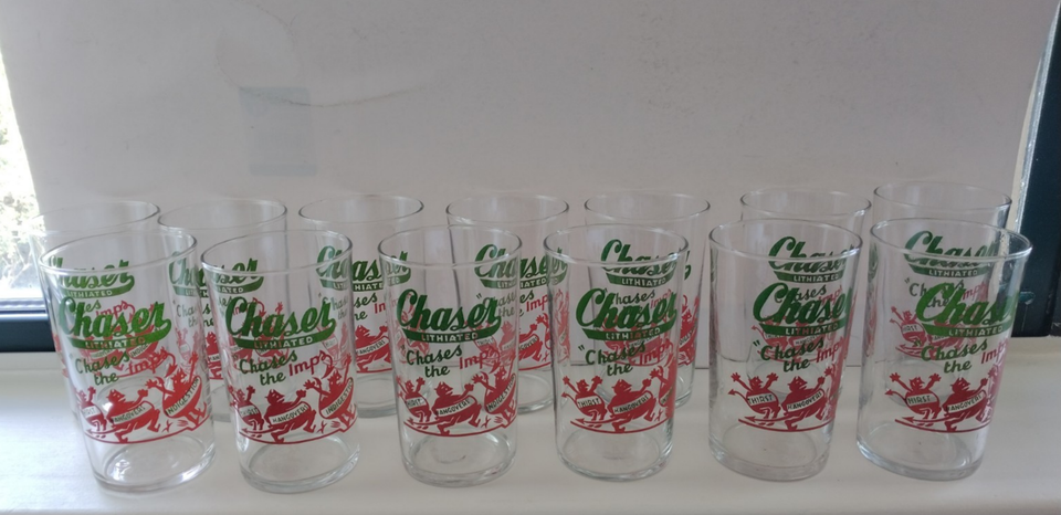 Chaser Lithiated Chases The Imps Soda Fountain Beer 4 1/2" Glass ...