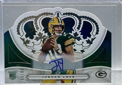 2020 Panini Chronicles Crown Royale Jordan Love Rookie Auto /35 Packers ...