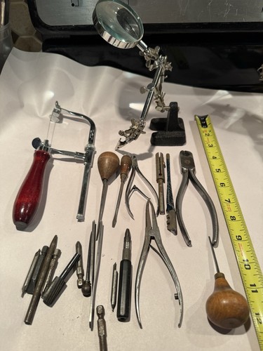 Lot Of Vintage/Antique Watch/Clock Repair Tools | eBay