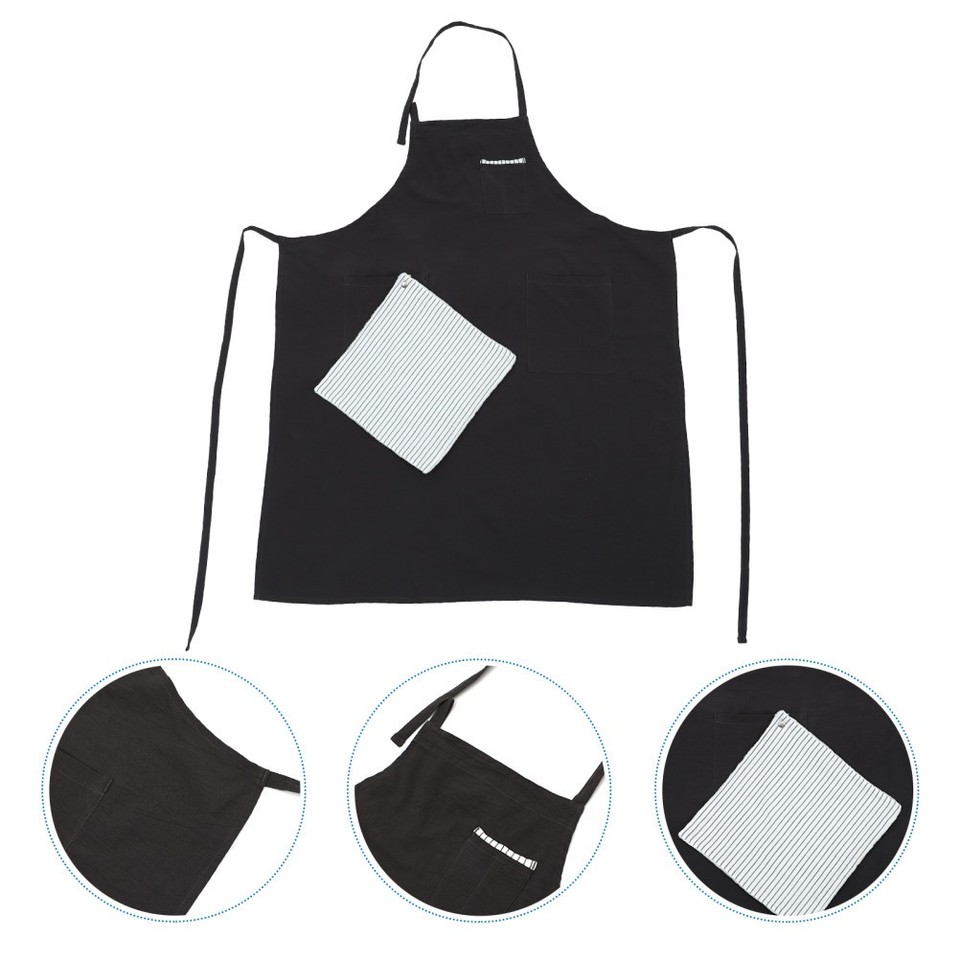 1Pc Cotton Apron Housework Apron Adjustable Apron Kitchen Baking Apron ...