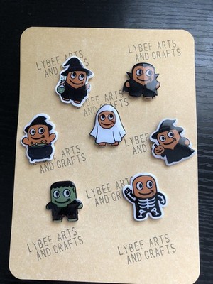 7pcs Amazon Peccy Pins Halloween Theme Handmade Collectible Limited ...