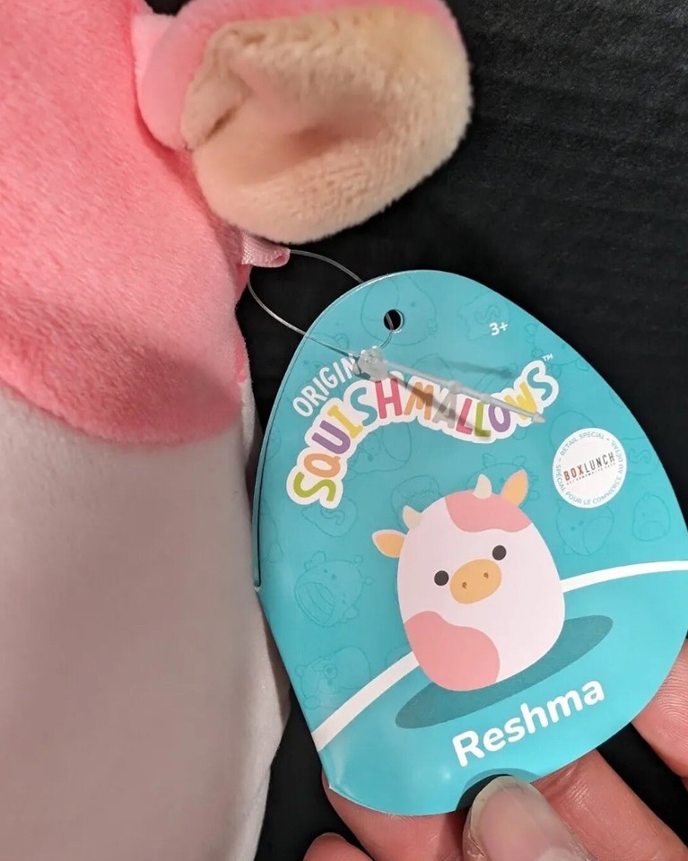 Squishmallow 8" Reshma the Pink Cow Plush - Box Lunch Exclusive New ...
