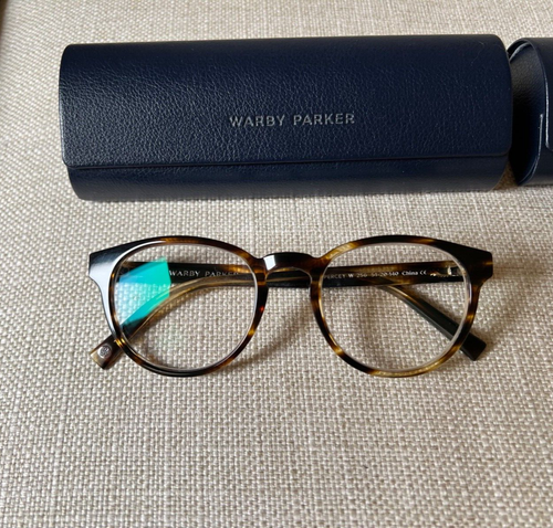Warby Parker PERCEY STRIPED SASSAFRAS Eyeglasses 51-20-140 tortoise sun ...