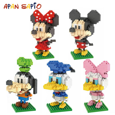 Disney Mini Block Mini Building Brick 3D Cartoon Character Model DIY | eBay