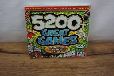 5200+ Great Games PC DVD-ROM 2007 Windows ME/XP Arcade Card Game ...