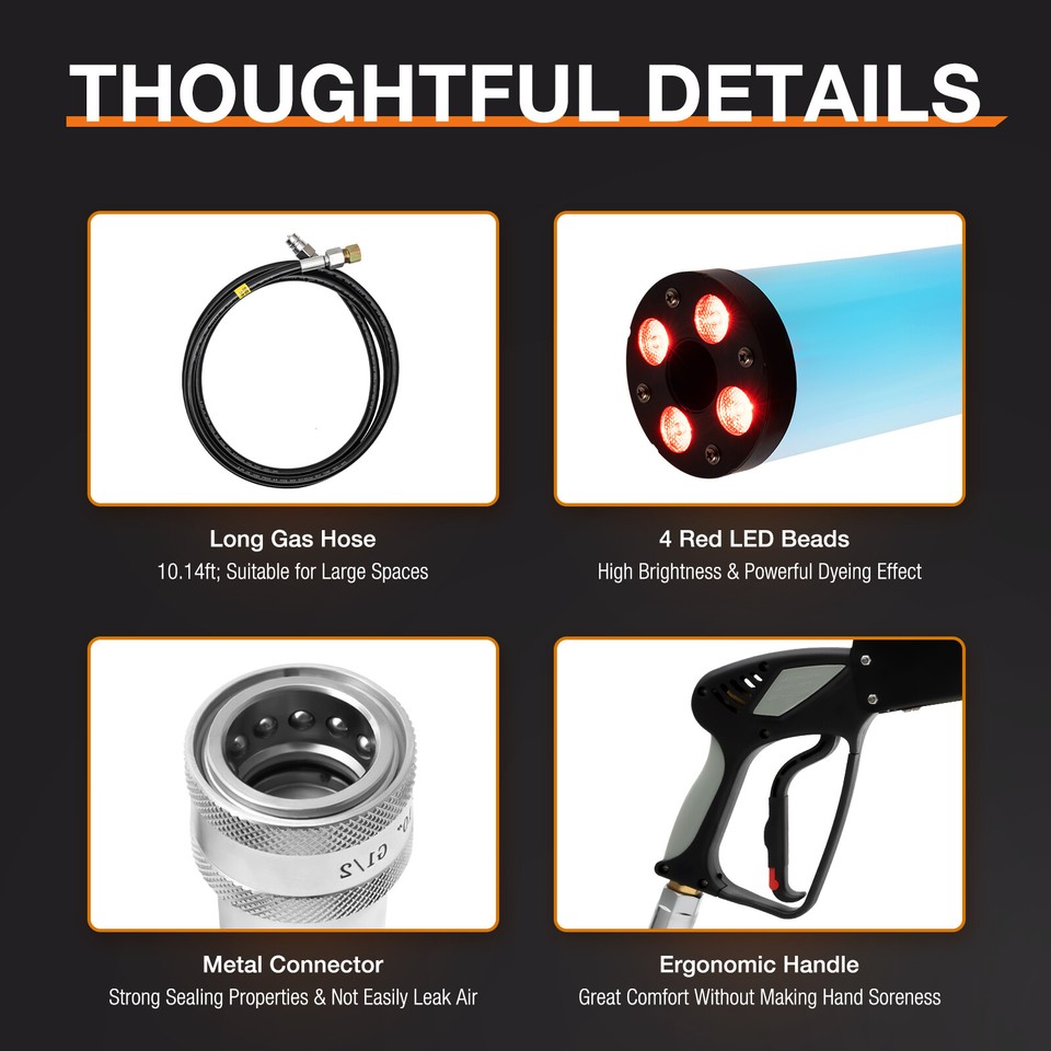 CO2 Gun LED Confetti Cannon Machine CO2 Jet Stage Event For Party DJ ...