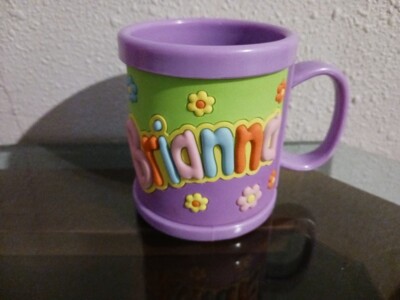 Name: BRIANNA - NEW Personalized Childs Kids Mug Cup Plastic 3D John ...