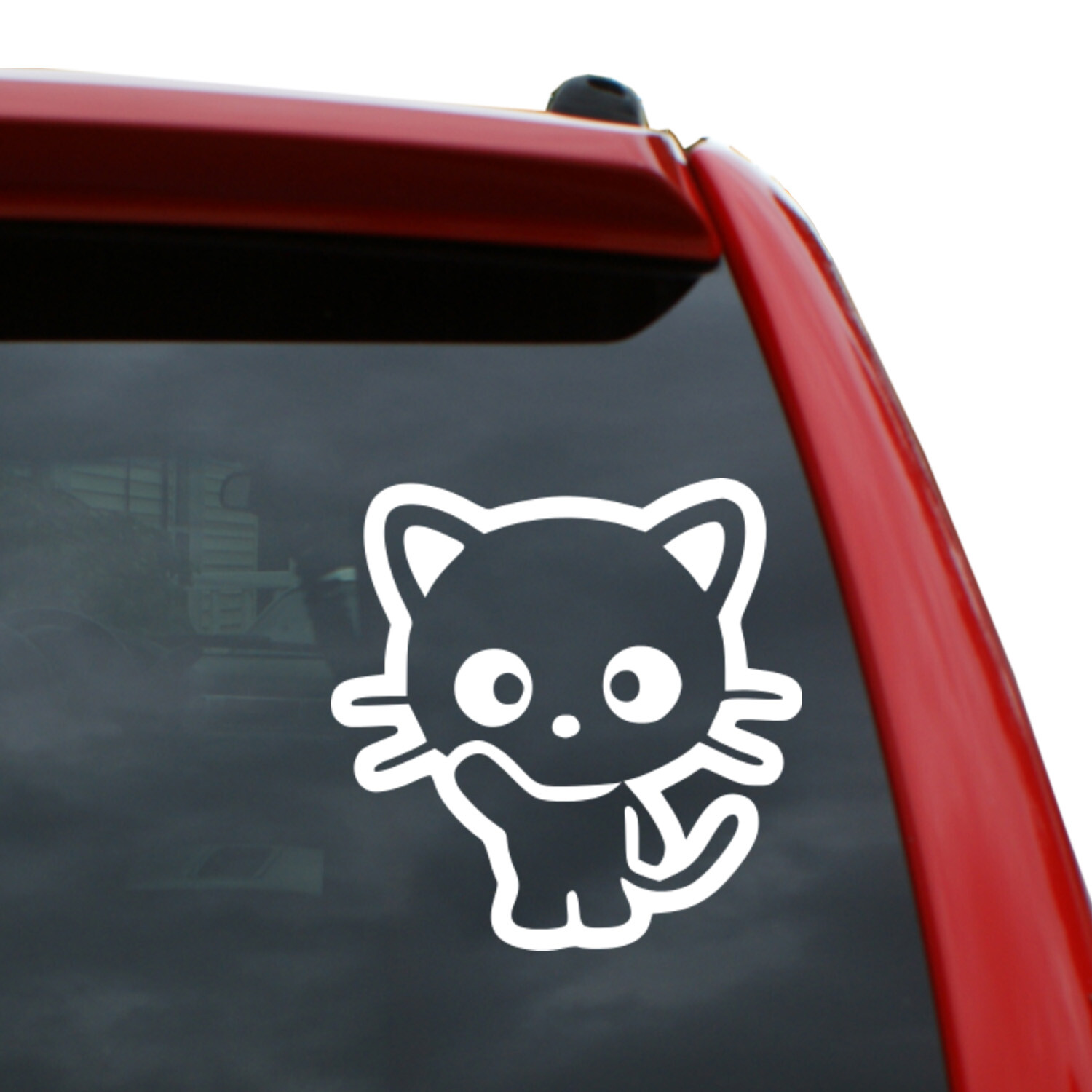 Chococat Vinyl Decal | Color: White | 5" tall | eBay