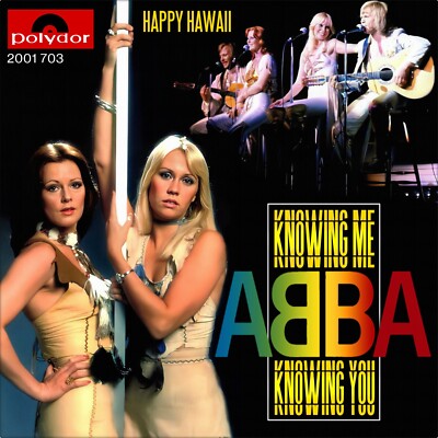 Repro Photo ABBA Knowing Me Knowing You AGNETHA POLYDOR 7" Single Size ...