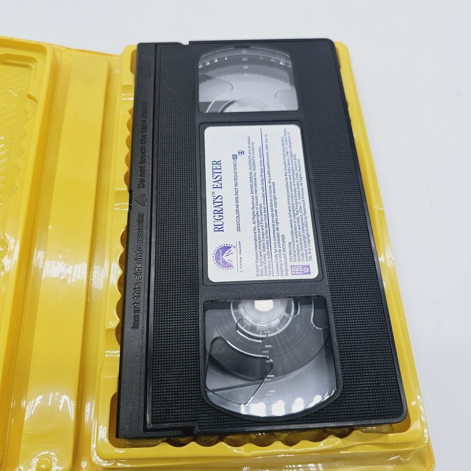 Rugrats Nickelodeon Easter 2002 VHS Yellow Clamshell Double Length ...