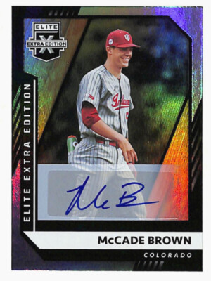 2021 Panini Elite Extra Edition McCade Brown auto autograph rookie card ...