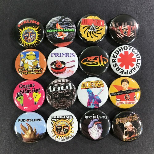 Sublime Tool Primus 1" Button Pin Set Alternative Rock Reggae Metal 90 ...