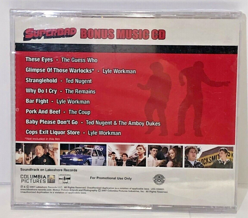 New! Superbad Original Soundtrack Bonus Promo Music CD 2007 Seth Rogan ...