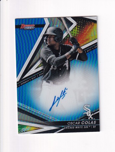 2022 Bowman's Best - Best of 2022 Autographs Oscar Colas #B22-OC Blue ...