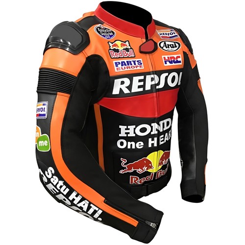 New Honda Repsol Motorbike Racing leather jacket with complete ...