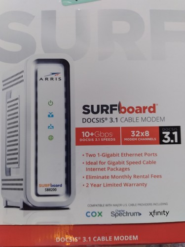 ARRIS SURFboard SB8200 DOCSIS 3.1 10 Gbps Cable Modem | eBay