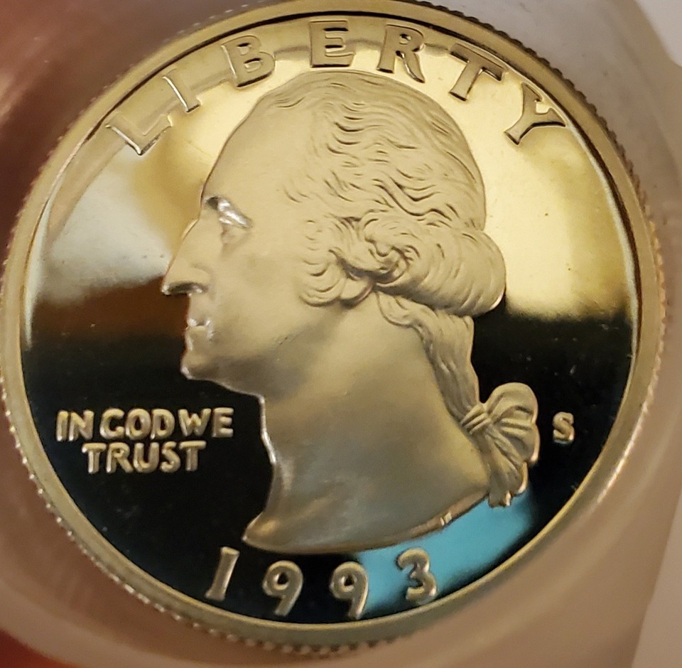 1993 WASHINGTON SILVER QUARTER GEM * 90% SILVER PROOF ROLL * BU GEM | eBay