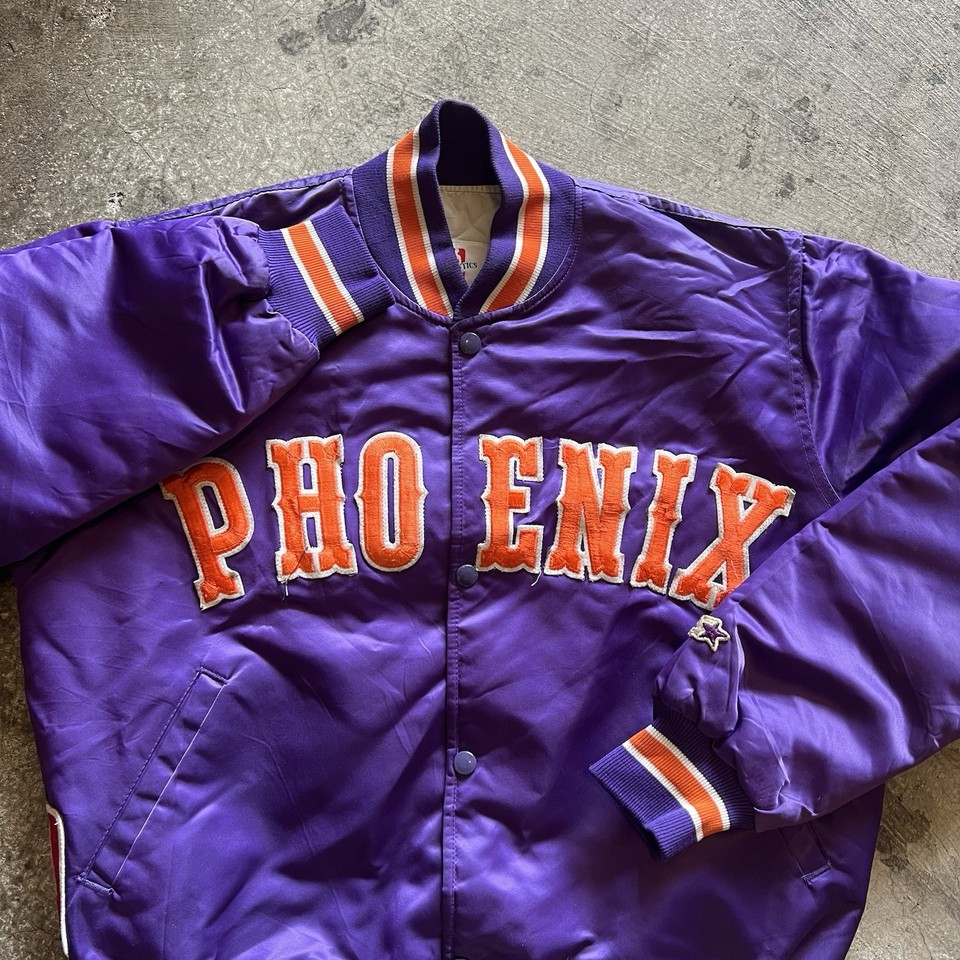 Phoenix Suns Vintage Starter Satin Bomber NBA Jacket Men’s Sz M OG Logo ...