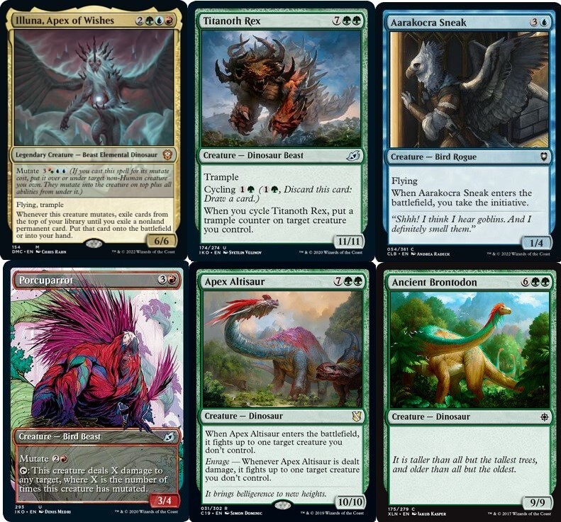 Custom Commander Deck Illuna Apex of Wishes - Mutate EDH MTG Magic 100 ...