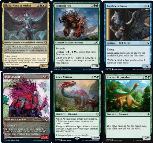 Custom Commander Deck Illuna Apex of Wishes - Mutate EDH MTG Magic 100 ...