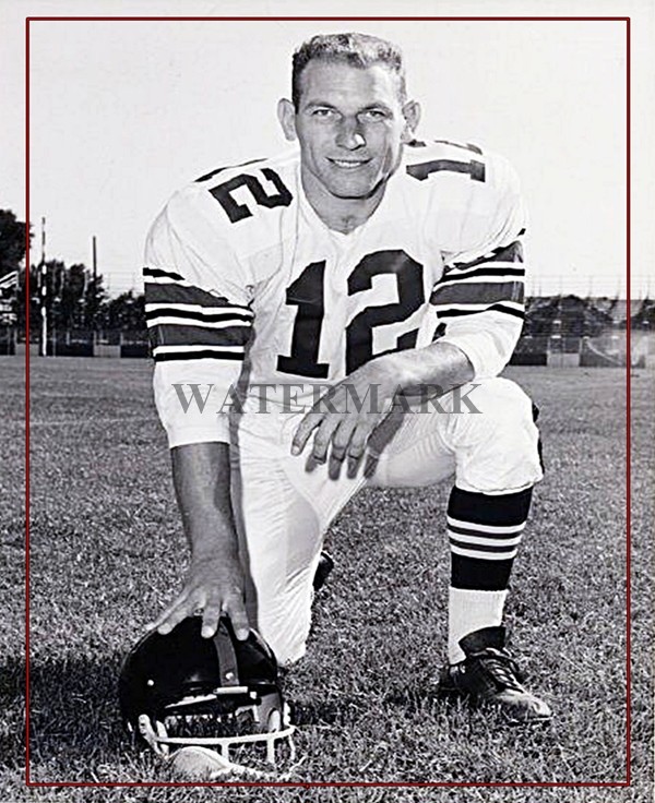 1965 CFL Ottawa Rough Riders HOF Russ Jackson Black & White 8 X 10 ...