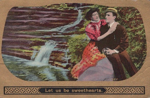 GSK Couple Sit by Waterfall Let Us Be Sweethearts 222 Romantic Romance ...