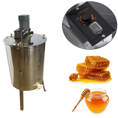 110V Stainless Steel Electric 3 Frame Honey Extractor Honey Separator ...