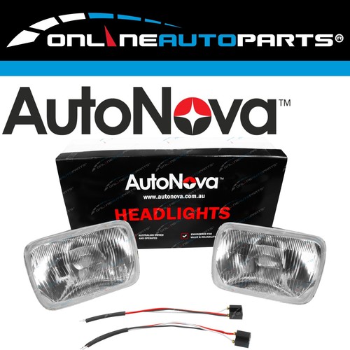 Semi Sealed H4 Glass Headlight Set for Toyota Hiace LH103R RZH103 1989 ...