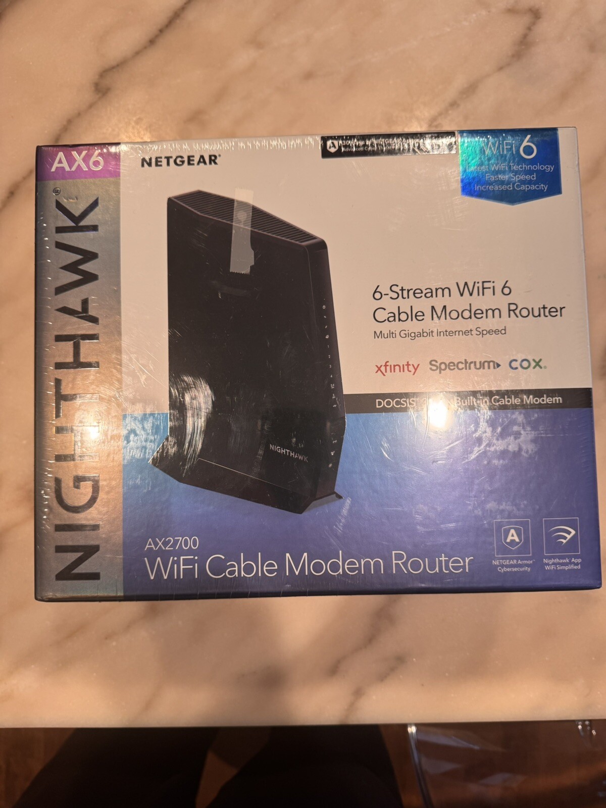 NETGEAR Nighthawk CAX30 AX2700 Wi-Fi 6 Cable Modem Router | eBay