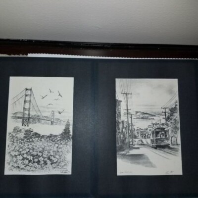 Alec Stern San Francisco Etchings Set Of 2 matted | eBay