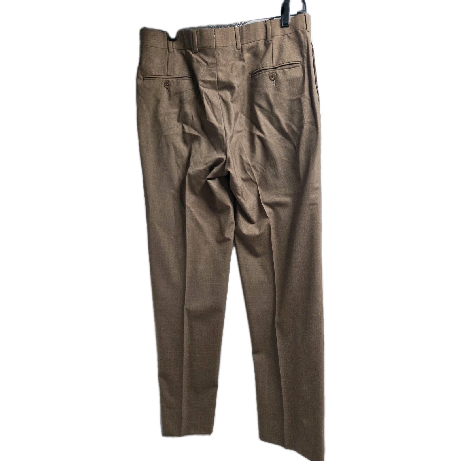 Brooks Brothers Makers And Merchants Pants 34R Madison Tan Saxxon Wool ...