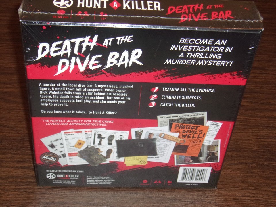 NIB 2020 Hunt A Killer Mystery Death At The Dive Bar Game Immersive ...