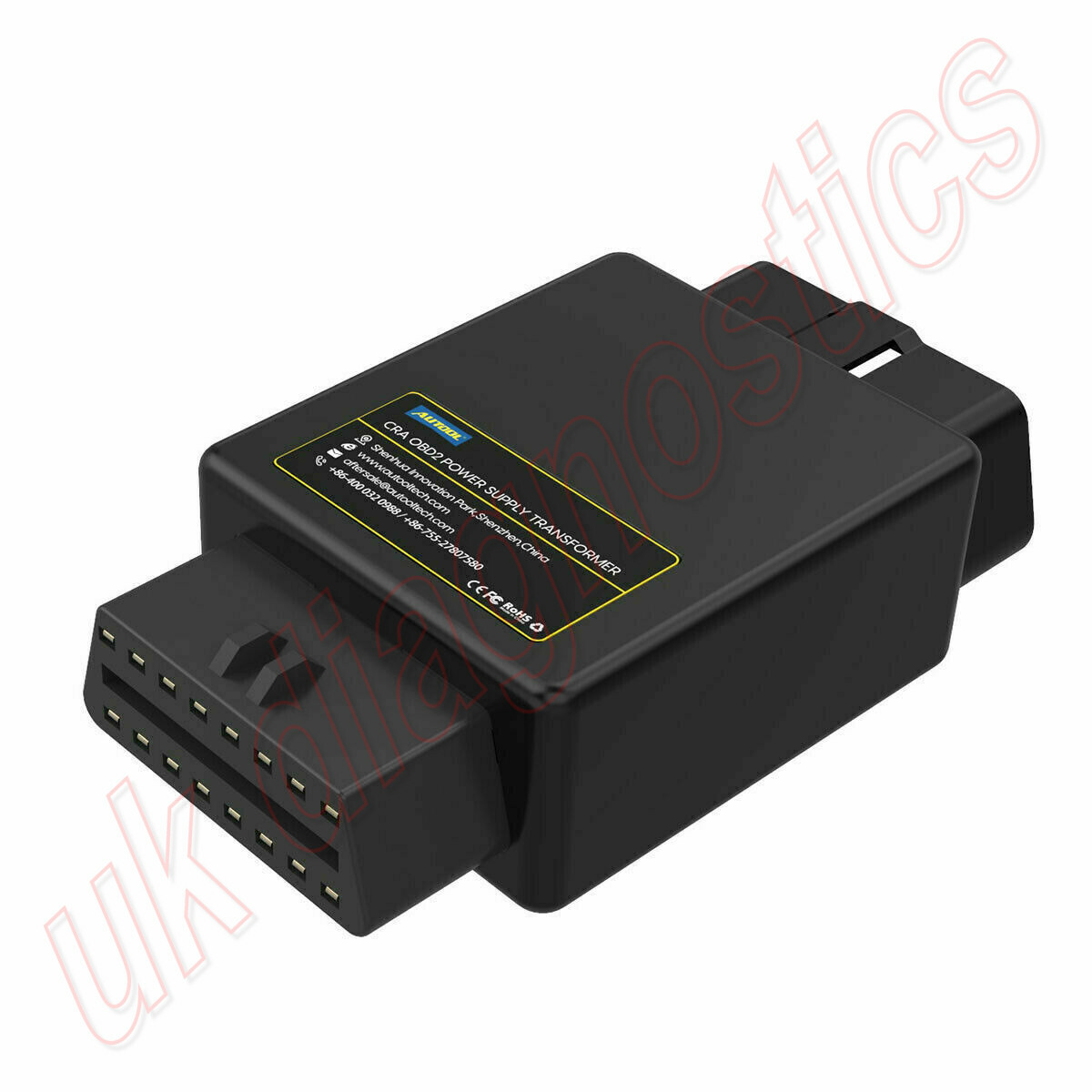 24V to 12V Car OBD2 OBD Power Supply Converter 16 Pin Adapter Connector ...