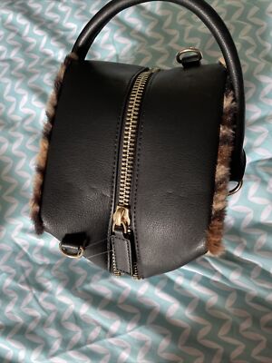 Brand New Like Dream Fur Square Leopard Bag | eBay