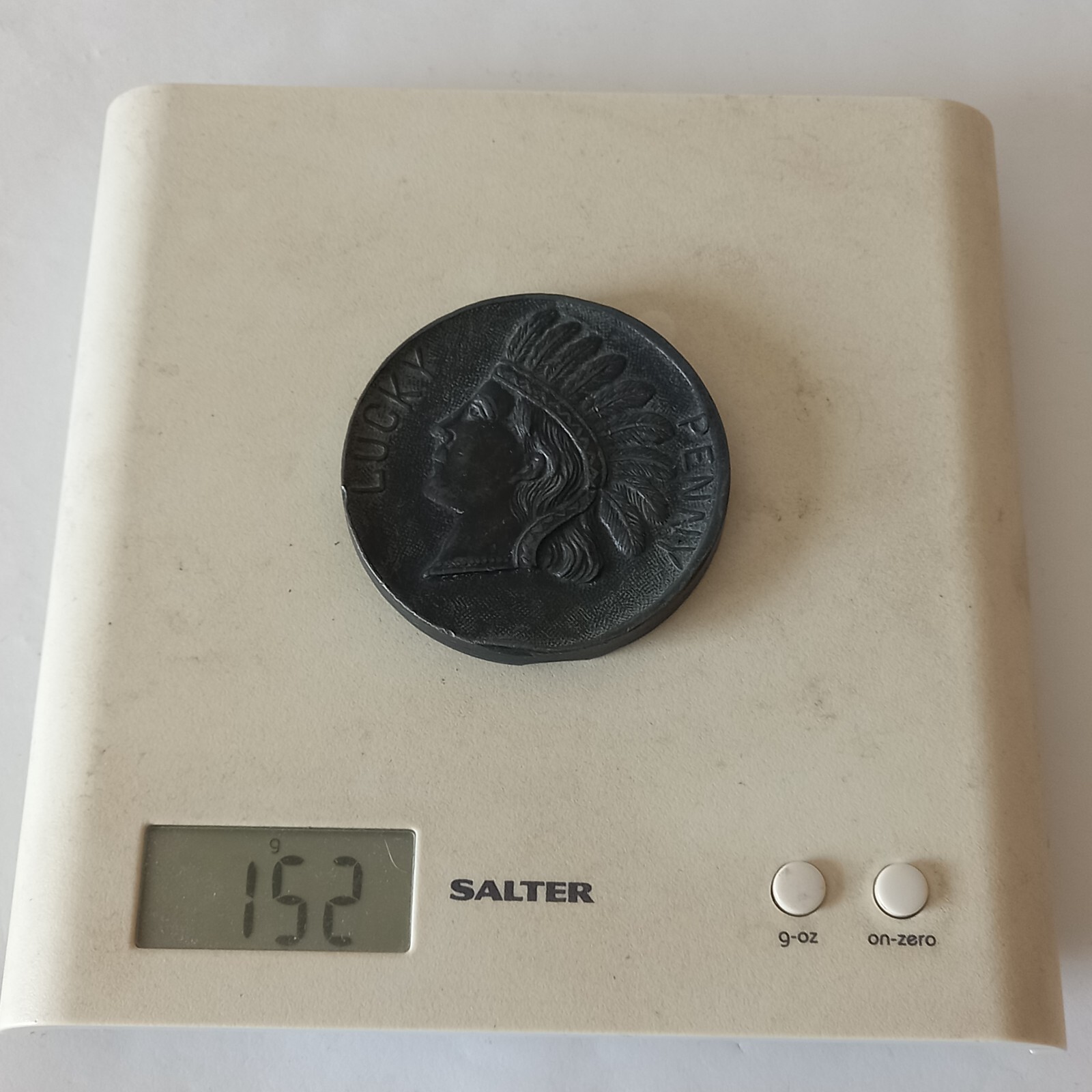 Antique Bronze Lucky Penny Statue of Liberty New York Souvenir Medal ...