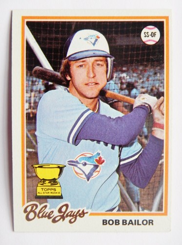 Bob Bailor #196 Topps 1978 Baseball Card (Toronto Blue Jays) VG | eBay