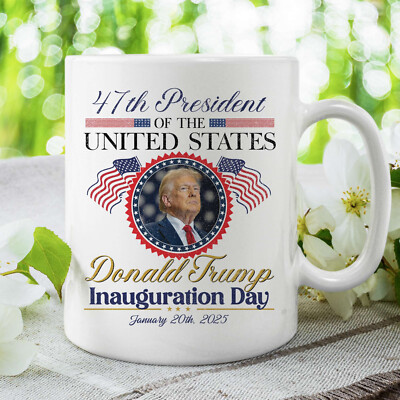 Trump Vance Inauguration Day 2025 Mug, Trump Memorabilia 47th US ...