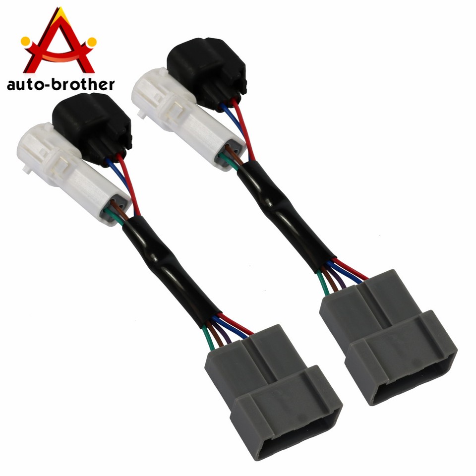 Pair Mirrors Power Heated Upgrade Harness Adapter For 2000-2001 Ford ...