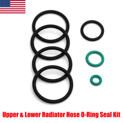 7PCS For BMW Upper & Lower Radiator Hose O-Ring Seal Cooling System ...