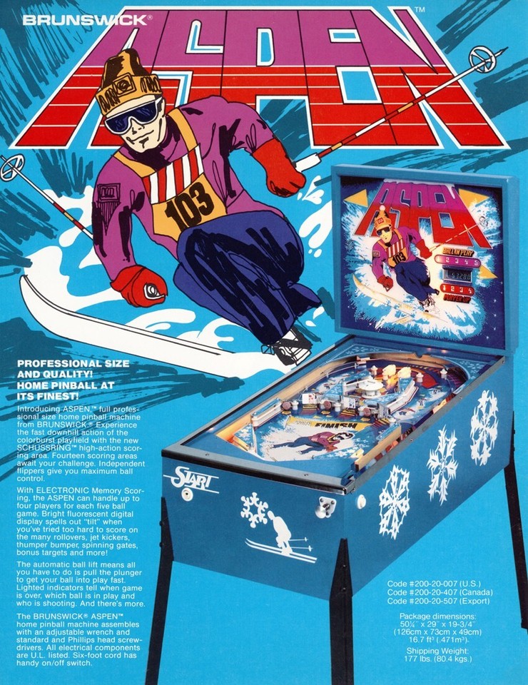 1979 Brunswick Aspen Pinball Machine Maintenance Tune Up Kit | eBay