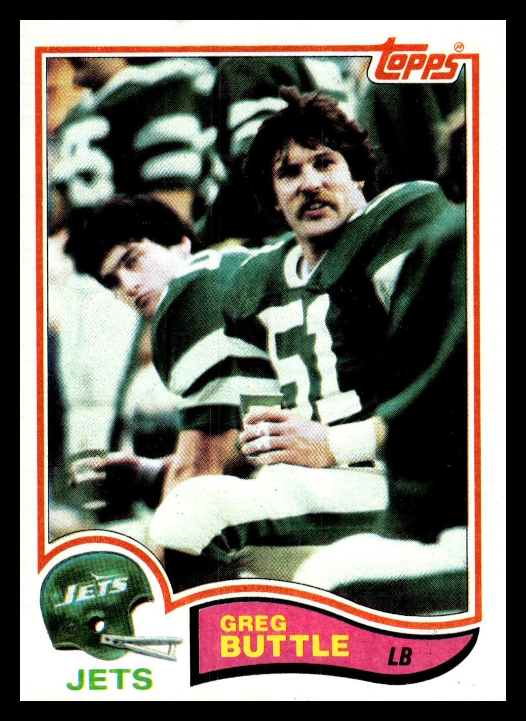 1982 Topps #164 Greg Buttle New York Jets Football Card EX/NM | eBay