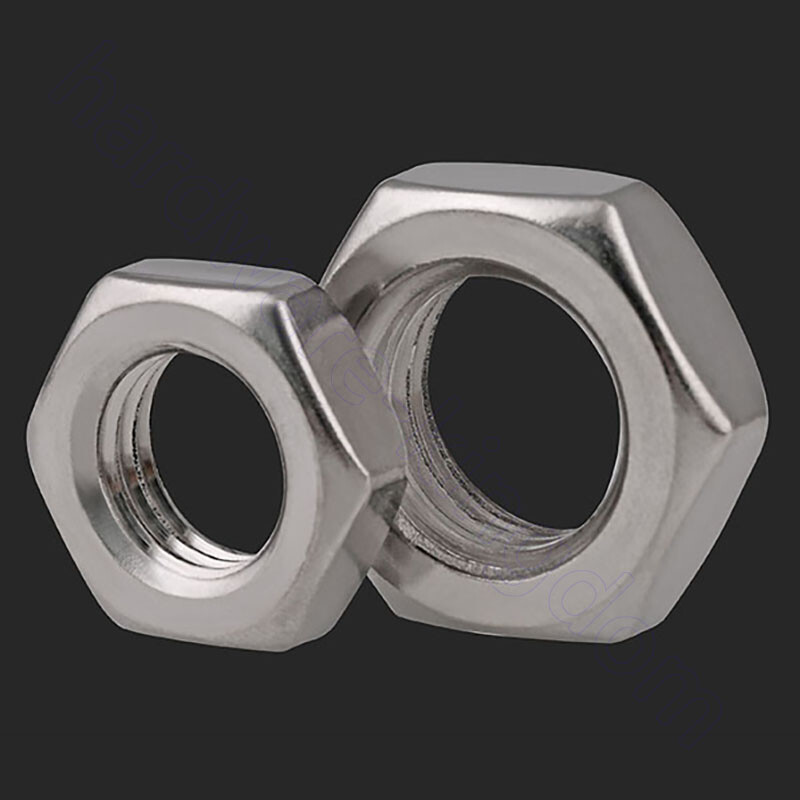 Hex Half Thin Nuts Jam Nut 316 A4 Stainless M4 M5 M6 M8 M10 M12 M14 M16 ...
