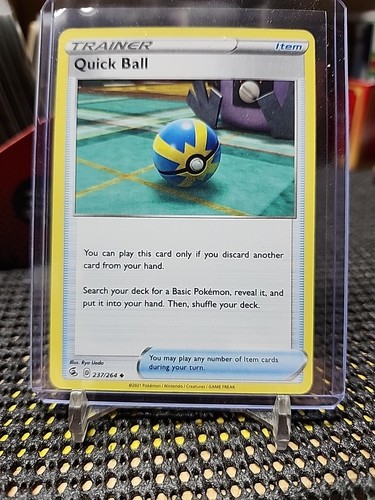 Pokémon - Quick Ball 237/264 Fusion Strike Common Near Mint! | eBay