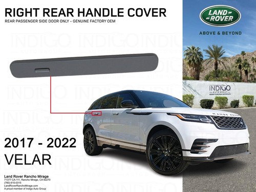 GENUINE LAND ROVER REAR DOOR HANDLE COVER RANGE ROVER VELAR RH NEW ...