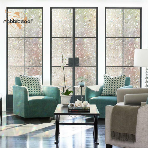 rabbitgoo Window Film Privacy Stained Glass 3D Frosted Decoration ...