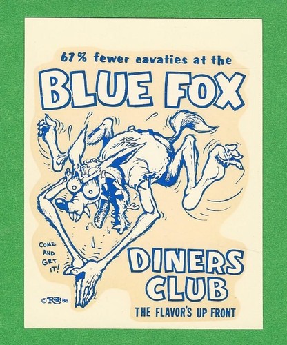 VINTAGE ORIGINAL 1966 ED ROTH "BLUE FOX DINERS CLUB" TIJUANA MEXICO ...