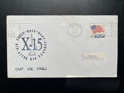 Briefmarken, USA, Weltraum, FORCE NASA NAVY 1964, Brief inach New York ...