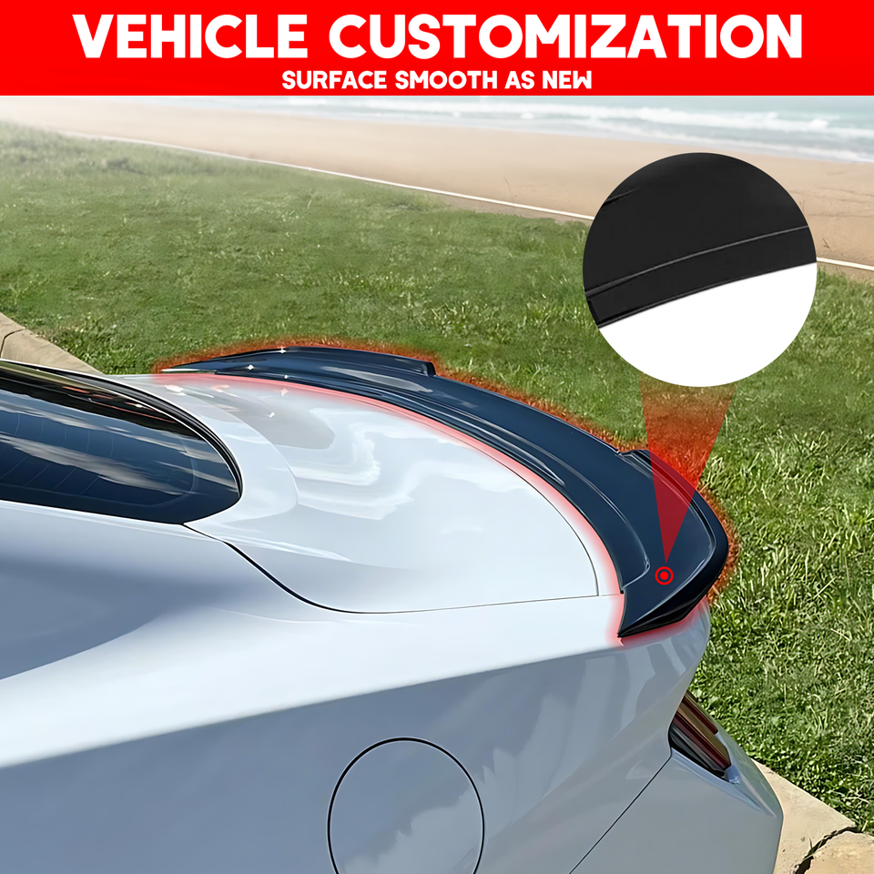 Rear Trunk Spoiler Wing Gloss Black Finish For Ford Mustang S650 2024 ...