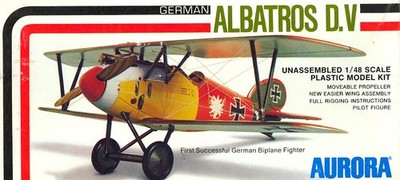 1976 Aurora Models 1/48 ALBATROS D.V German WWI Fighter *NMIB* | eBay