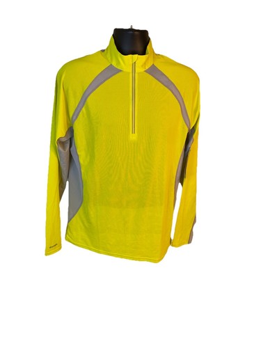 EMS Shirt Mens Medium Yellow Techwick Impulse 1/4 Zip Lightweight ...